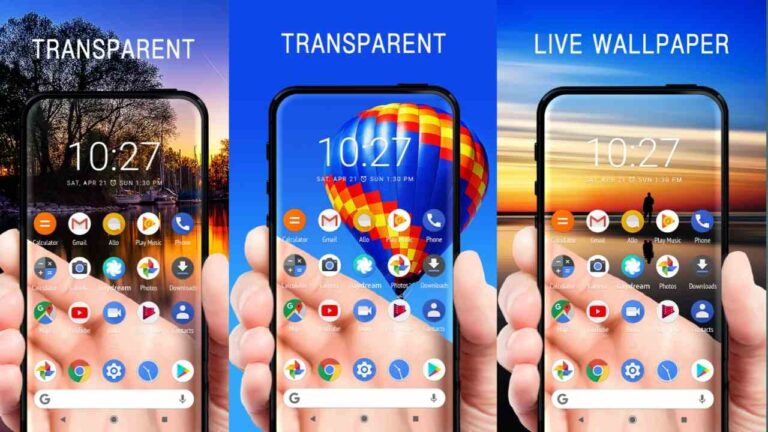 Use Transparent – Live Wallpaper app to set the live transparent ...